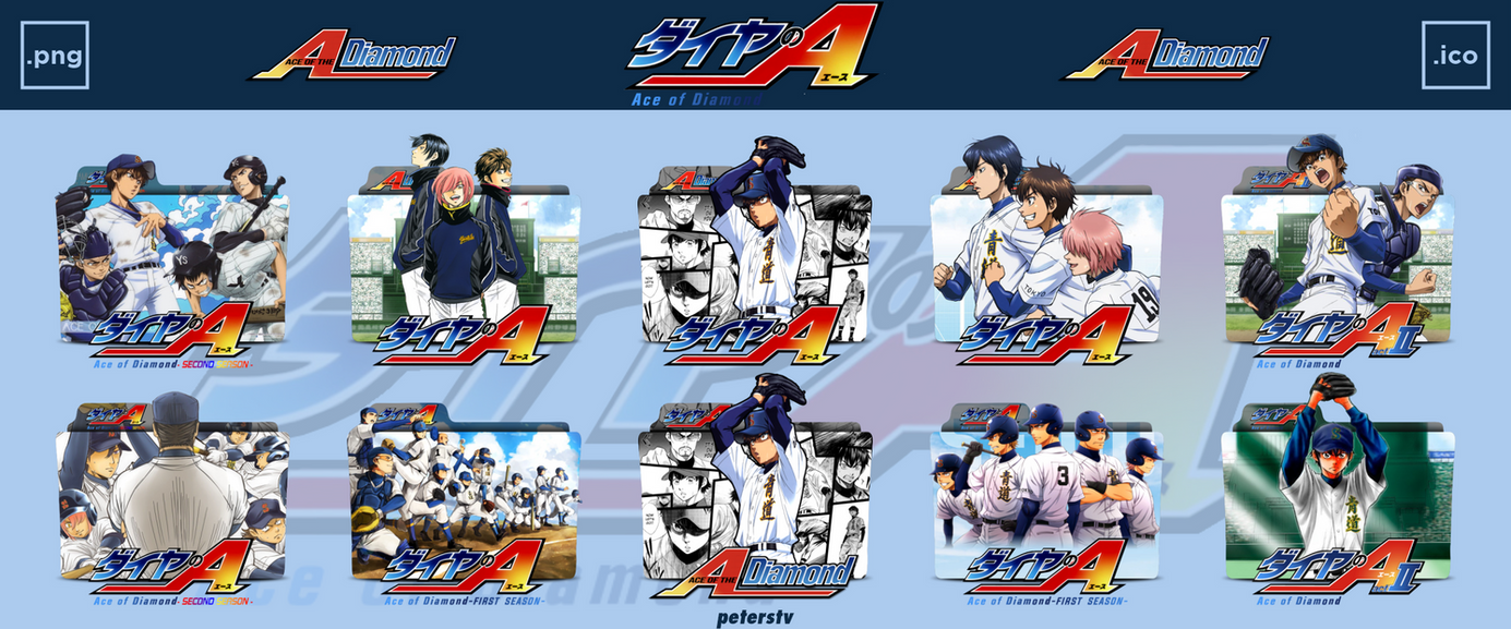 Ace of Diamond Collection 2013-2020 Folder Icon by peterstv on DeviantArt