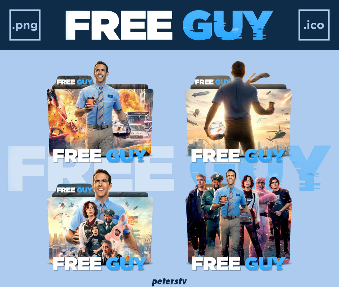 Free Guy 2021 Folder Icon Pack by peterstv on DeviantArt