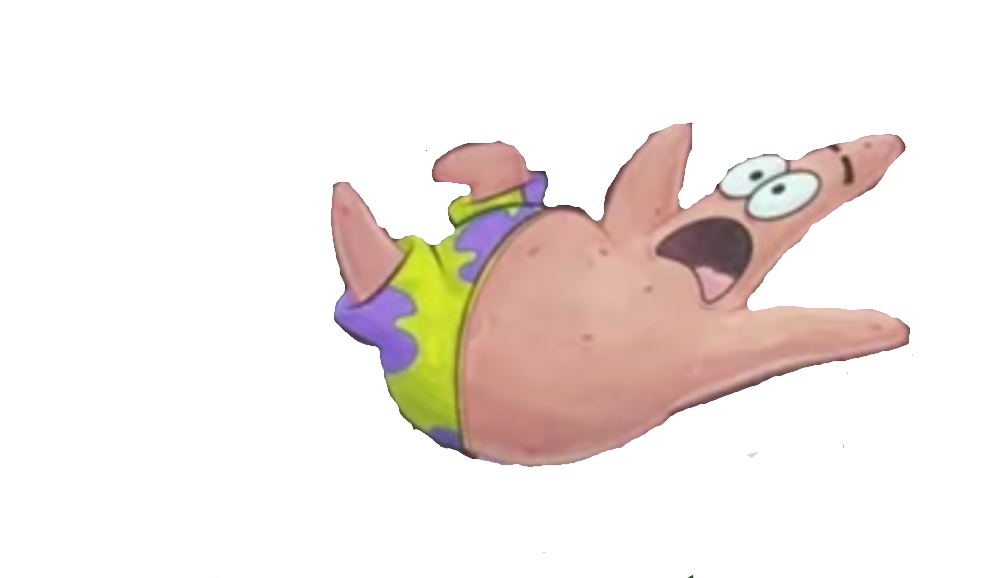 patrick slipping by TyMore2000 on DeviantArt