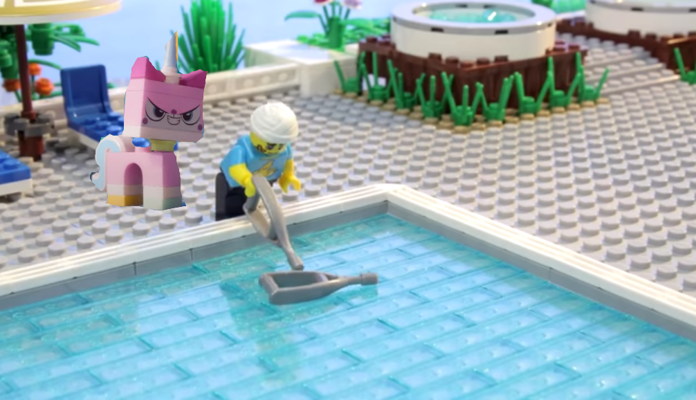 unikitty is at the pool by TyMore2000 on DeviantArt