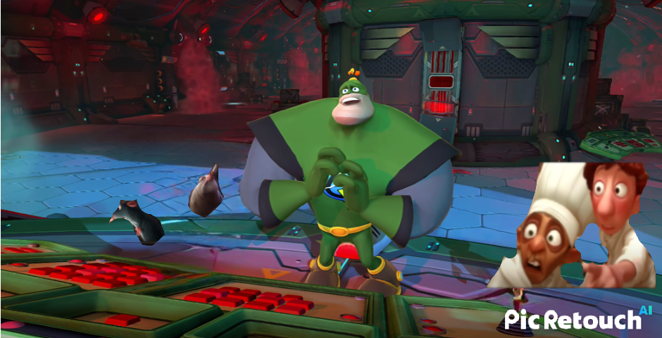 the ratatouille characters with captain qwark by TyMore2000 on DeviantArt