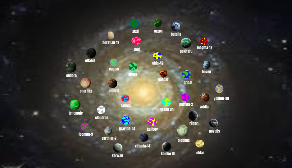 map of many of the planets in the andromeda galaxy by TyMore2000 on ...