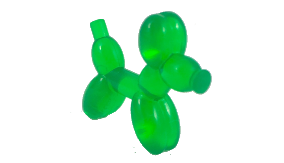 lego dog balloon piece (green) by TyMore2000 on DeviantArt