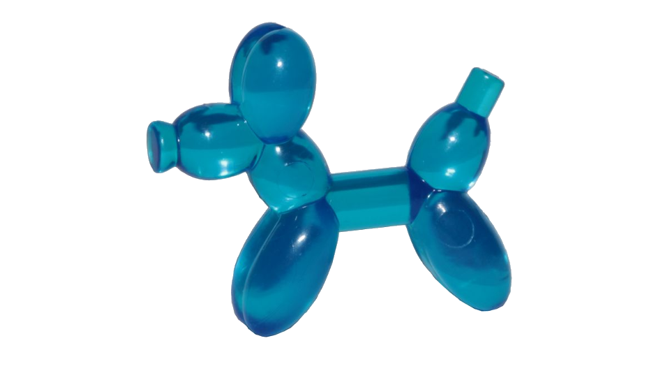 lego dog balloon piece (blue) by TyMore2000 on DeviantArt