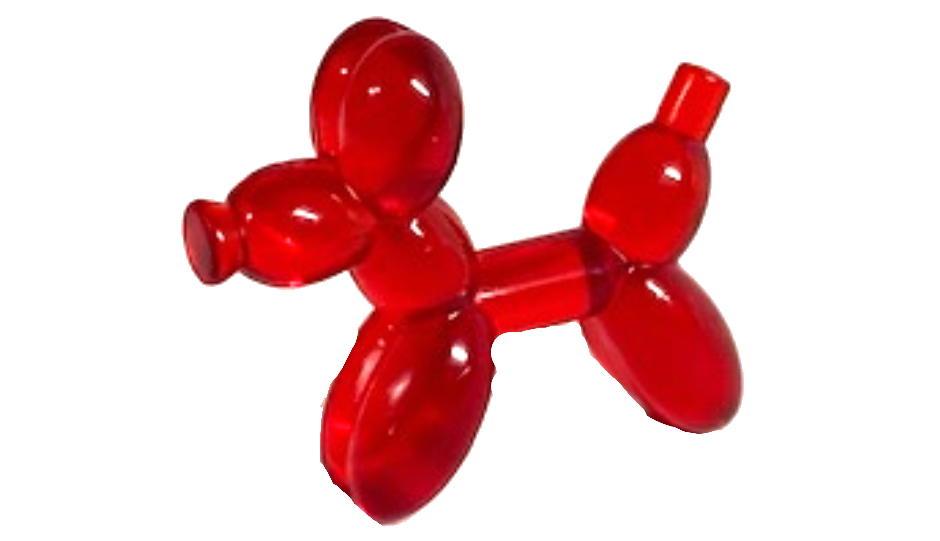 lego dog balloon piece (red) by TyMore2000 on DeviantArt