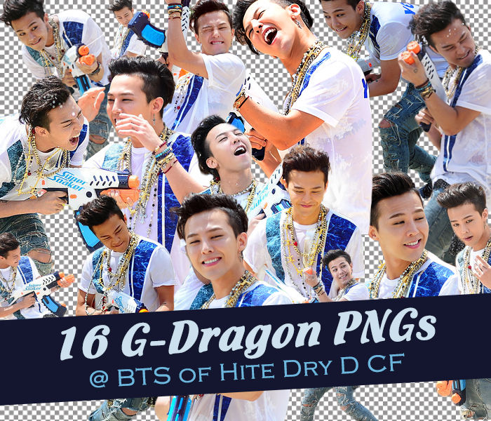 [PNG] 16 G-Dragon PNGs @ BTS of Hite Dry D CF by SammyYun on DeviantArt