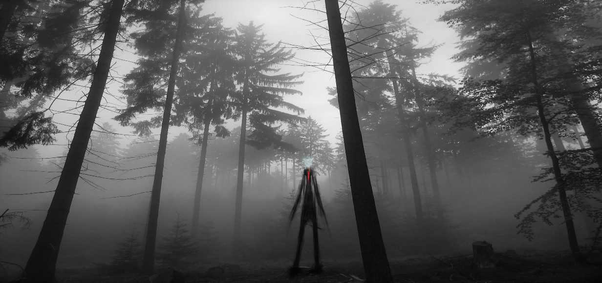Slenderman lurking in the forest by Slendythetallman on DeviantArt