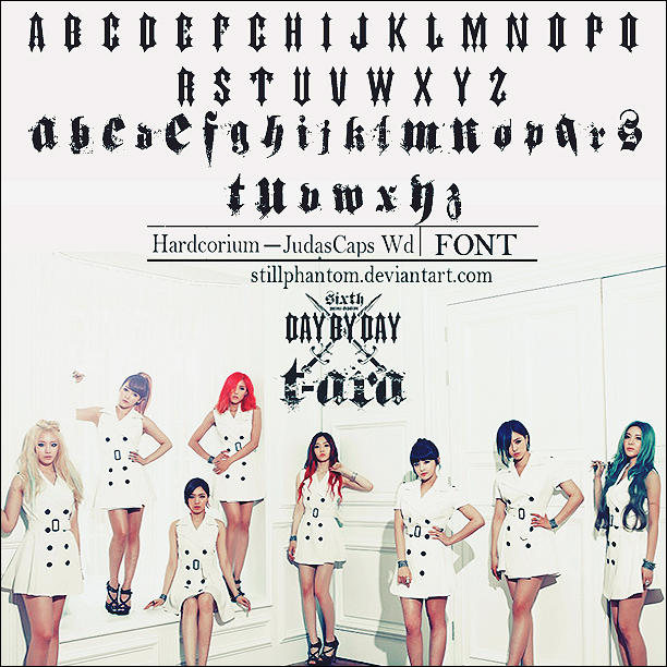 T-ara day by day Font by StillPhantom on DeviantArt