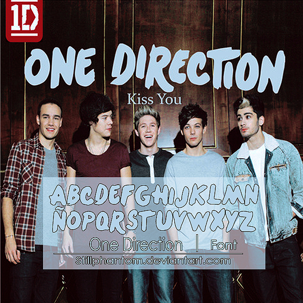 One direction font by StillPhantom on DeviantArt