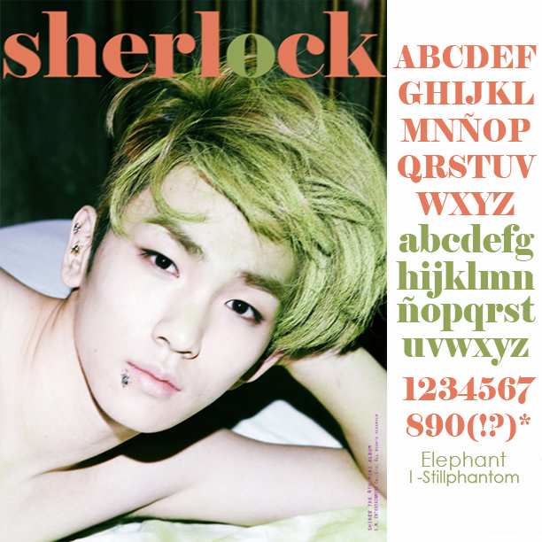 Shinee Sherlock Font by StillPhantom on DeviantArt