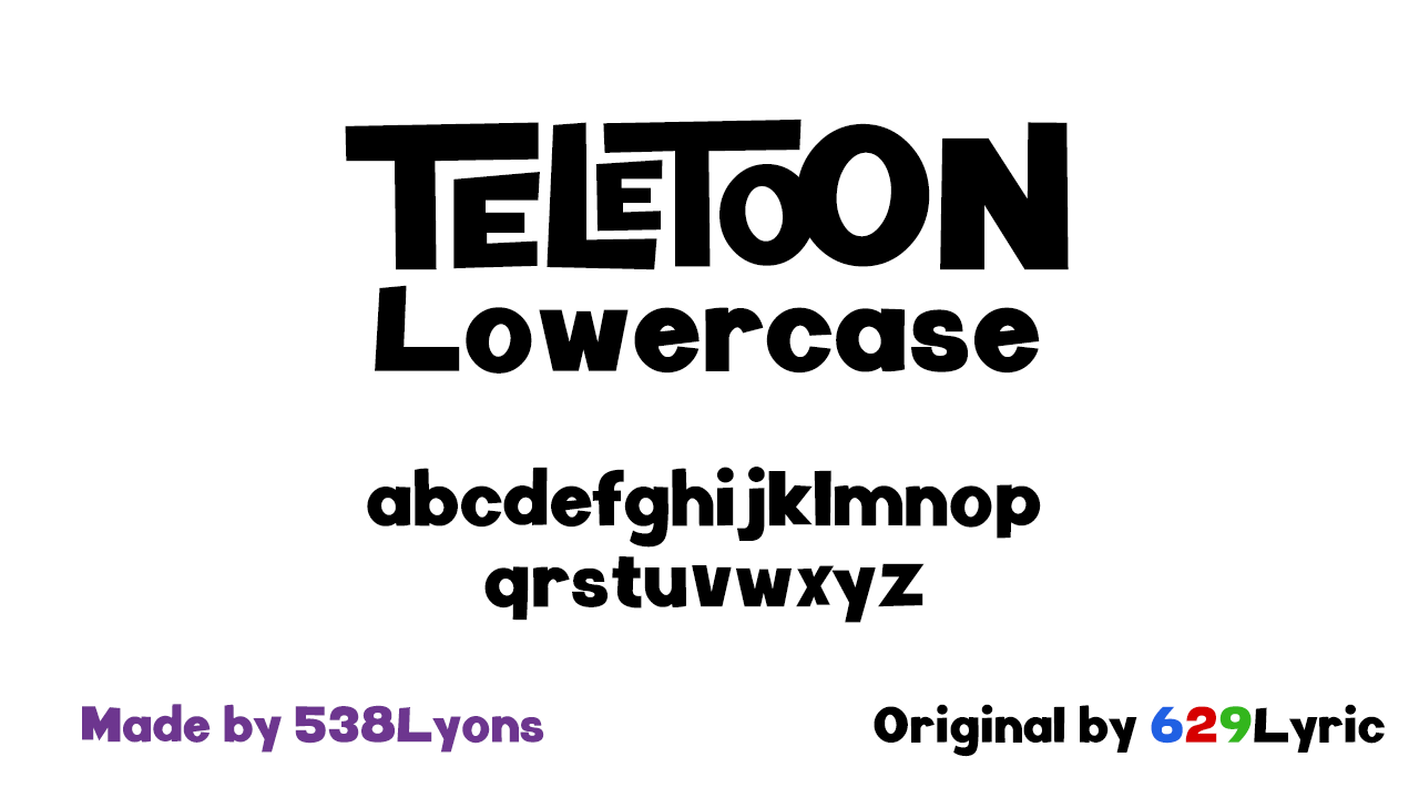 Teletoon Lowercase by DLEDeviant on DeviantArt