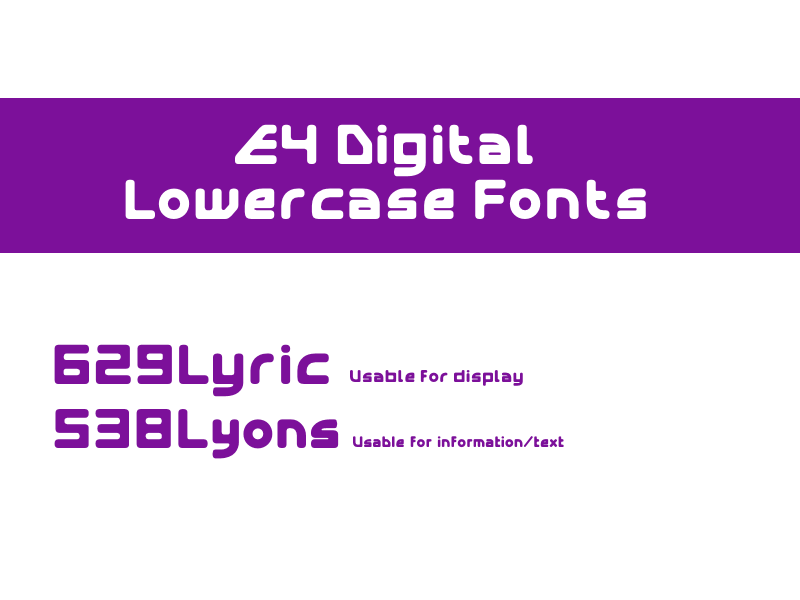 E4 Digital Lowercase Fonts by DLEDeviant on DeviantArt