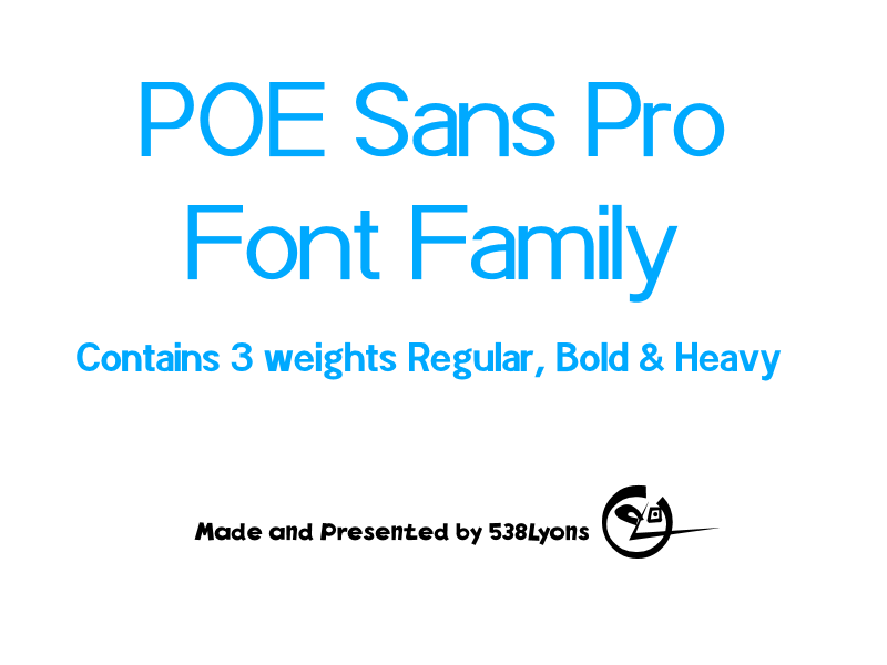 POE Sans Pro Font Family by DLEDeviant on DeviantArt