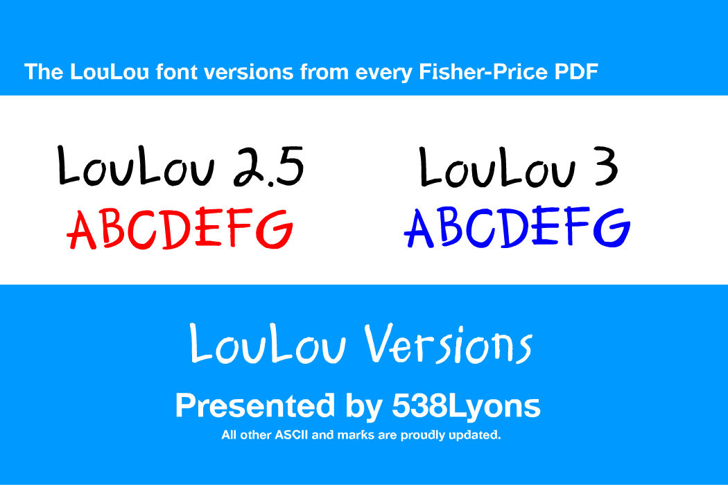 Two versions of a childish font. by DLEDeviant on DeviantArt