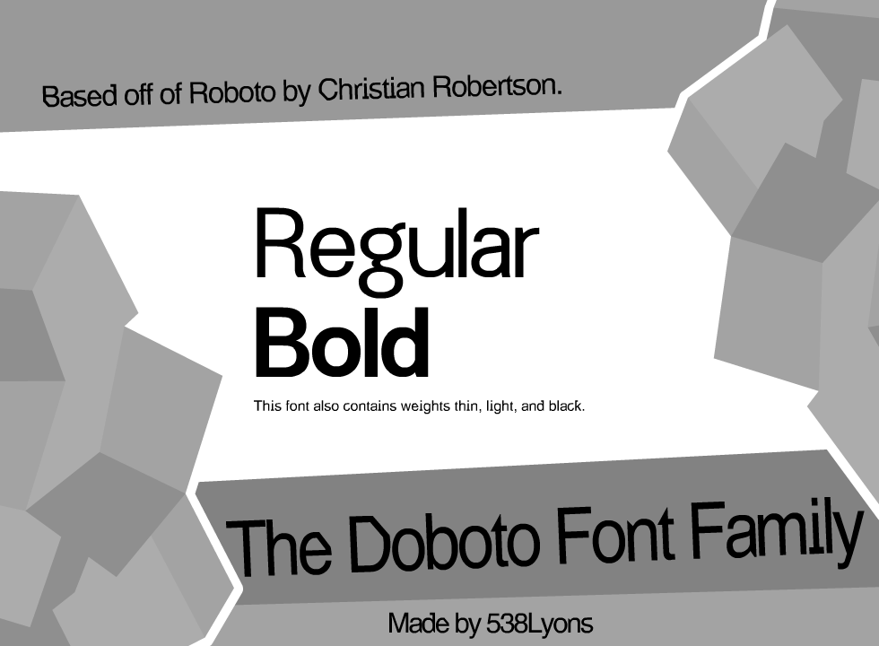 Doboto Font Family by DLEDeviant on DeviantArt