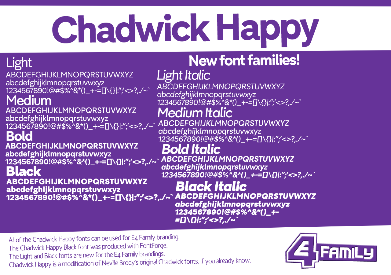 New Chadwick Happy Fonts by DLEDeviant on DeviantArt