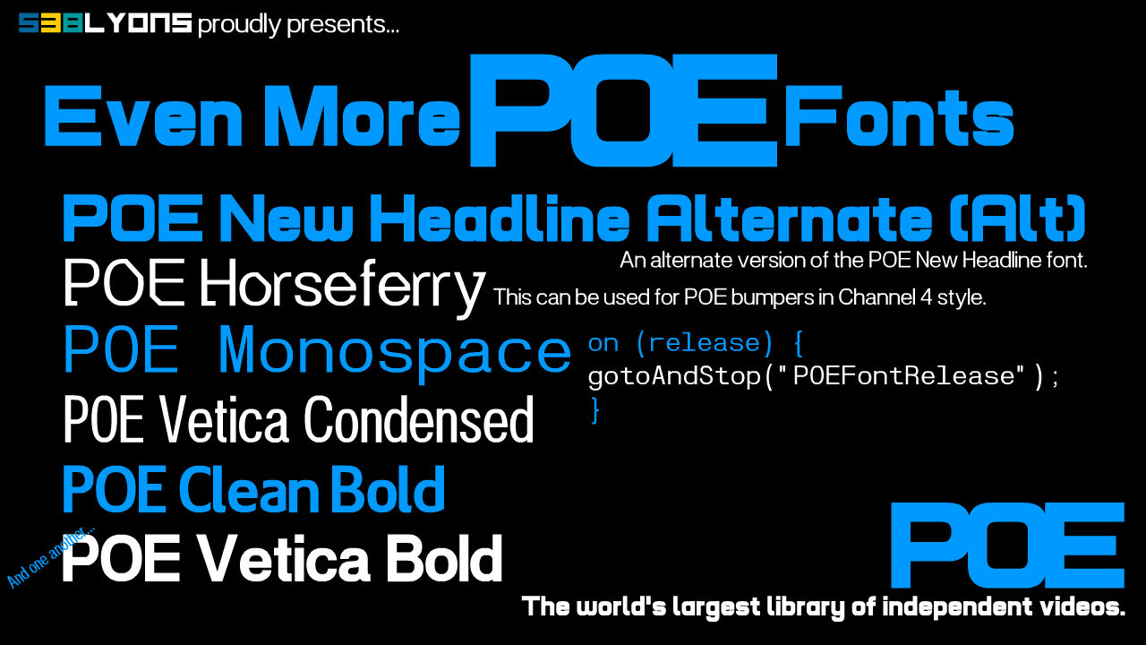 Even More POE Fonts by DLEDeviant on DeviantArt