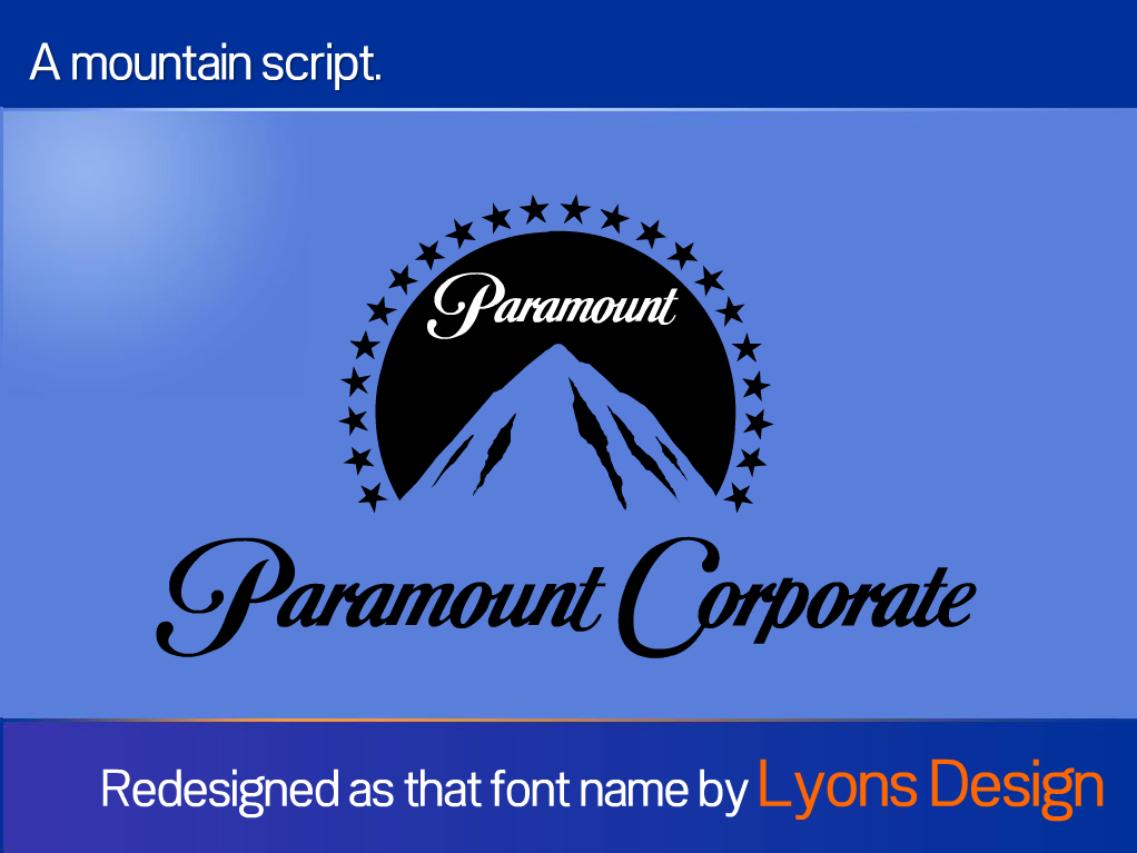 Paramount Logo Font