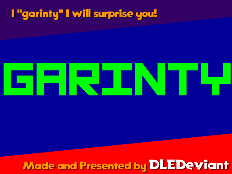 Garinty (ORIGINAL FONT) by DLEDeviant on DeviantArt