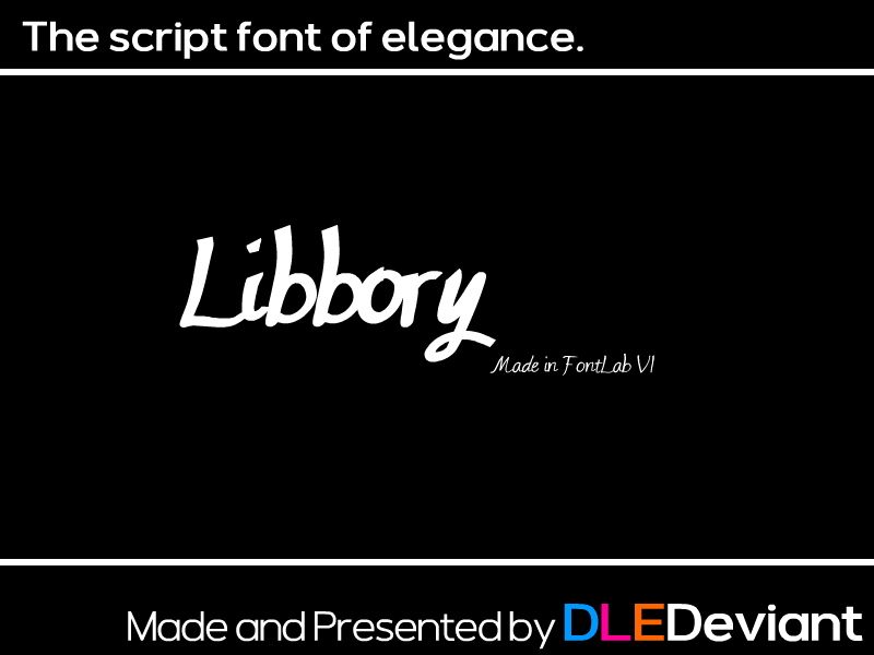 Libbory (ORIGINAL FONT) by DLEDeviant on DeviantArt