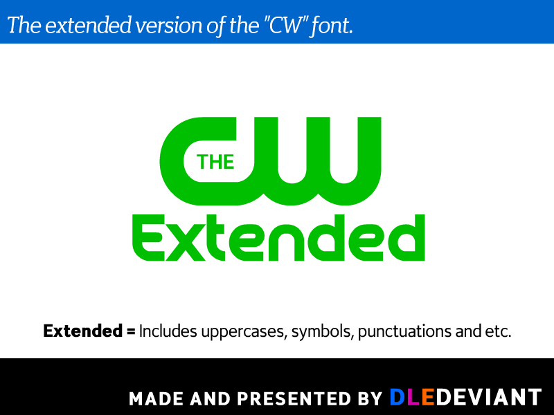 Extended CW font by DLEDeviant on DeviantArt