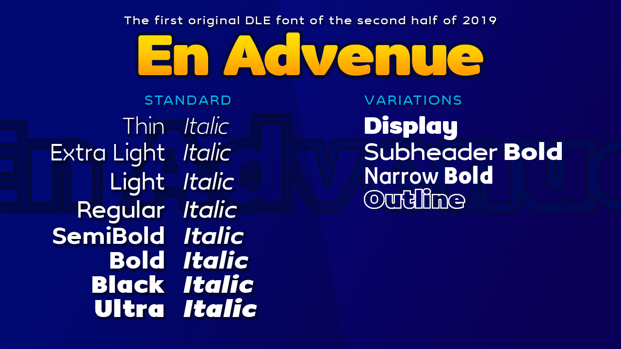 En Advenue (ORIGINAL FONT) by DLEDeviant on DeviantArt