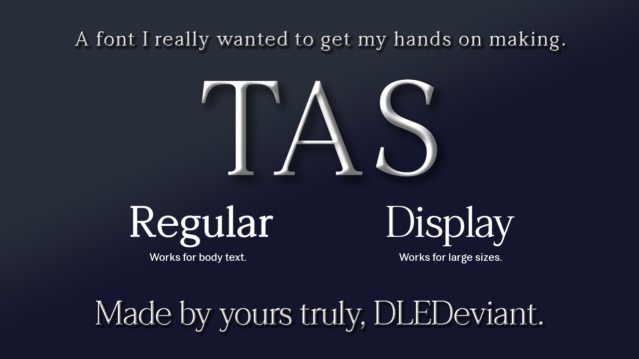 Tas (ORIGINAL FONT) by DLEDeviant on DeviantArt