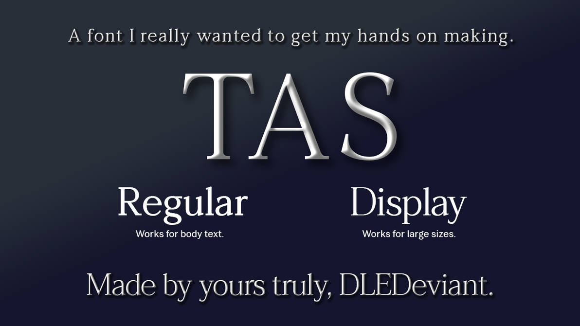 Tas (ORIGINAL FONT) by DLEDeviant on DeviantArt