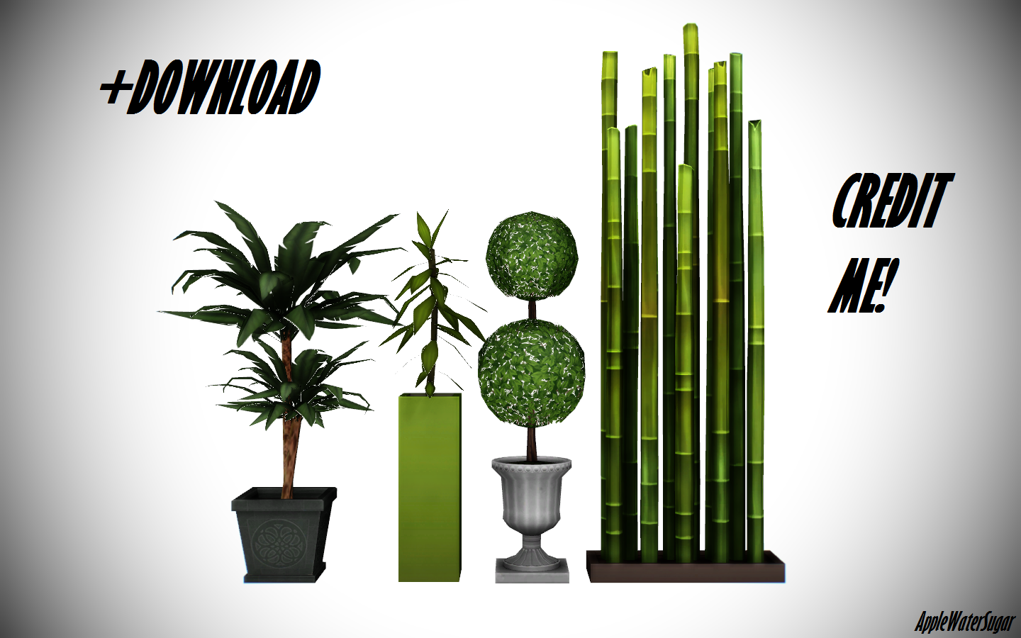 [MMD] Sims 4 Plant Pack 1 (+Download) by AppleWaterSugar on DeviantArt