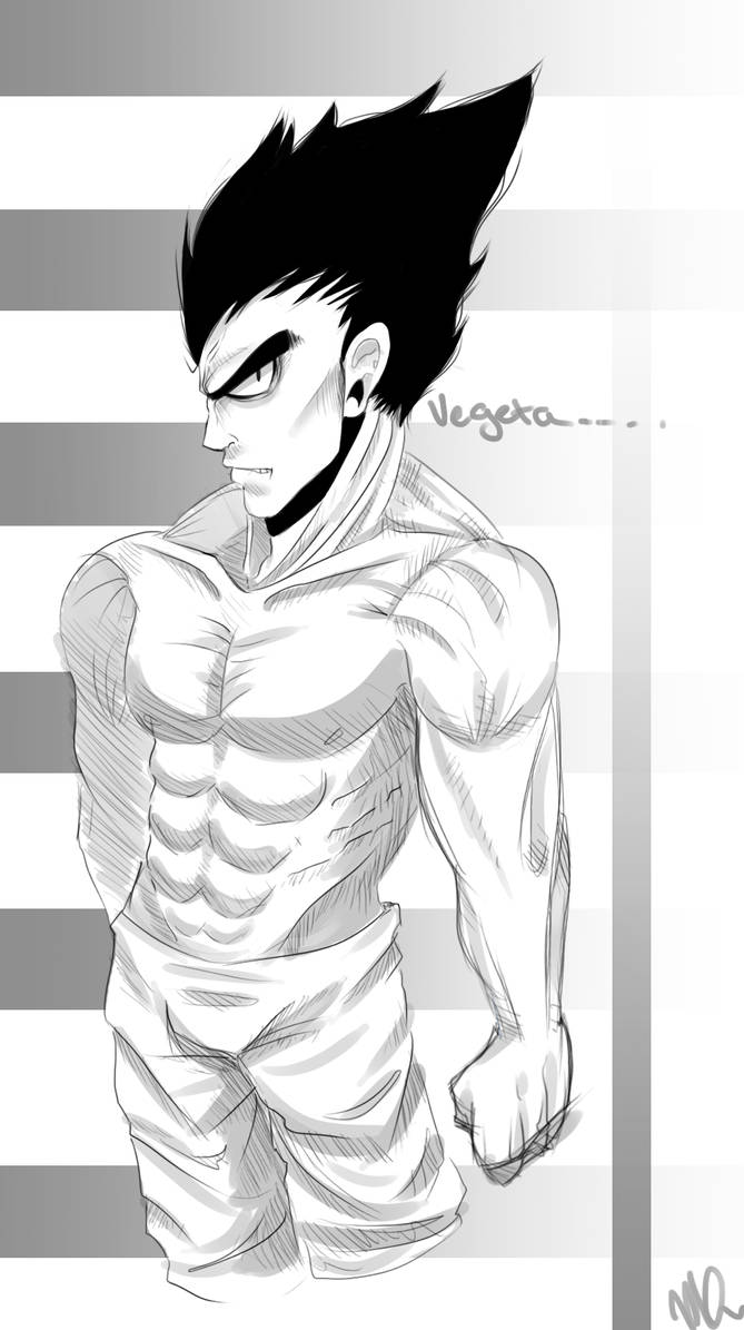 Shirtless Vegeta by 2047612 on DeviantArt