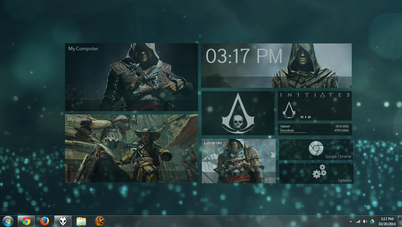Assassin's Creed Black Flag Animus Omega Rainmeter by quadtrofang on DeviantArt