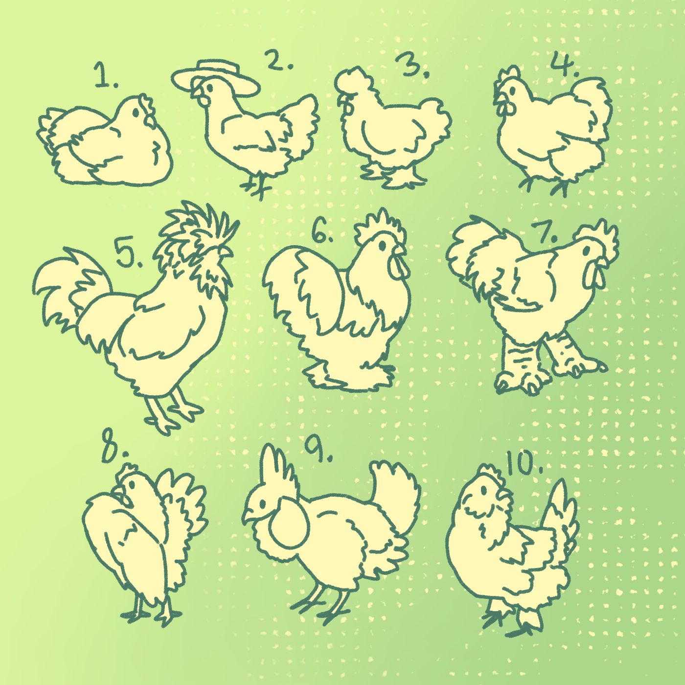 Chicken adopt bases by Mixpixi on DeviantArt