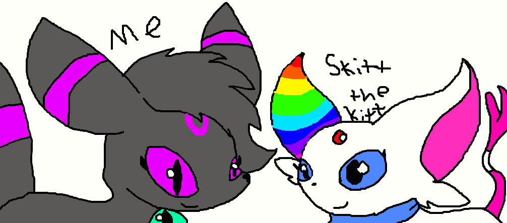 Me and Skitt the Kitt as pokemon by XEnderWolfX on DeviantArt