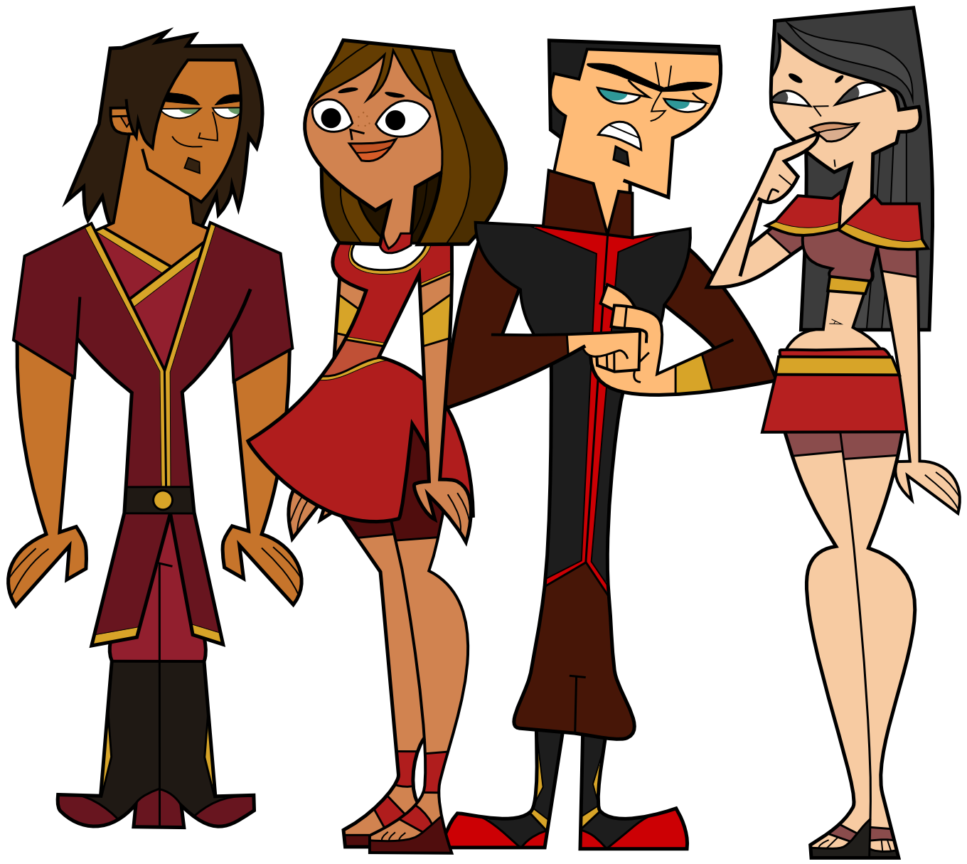 The original Cast - meet the firebenders by pippastrelle13 on DeviantArt