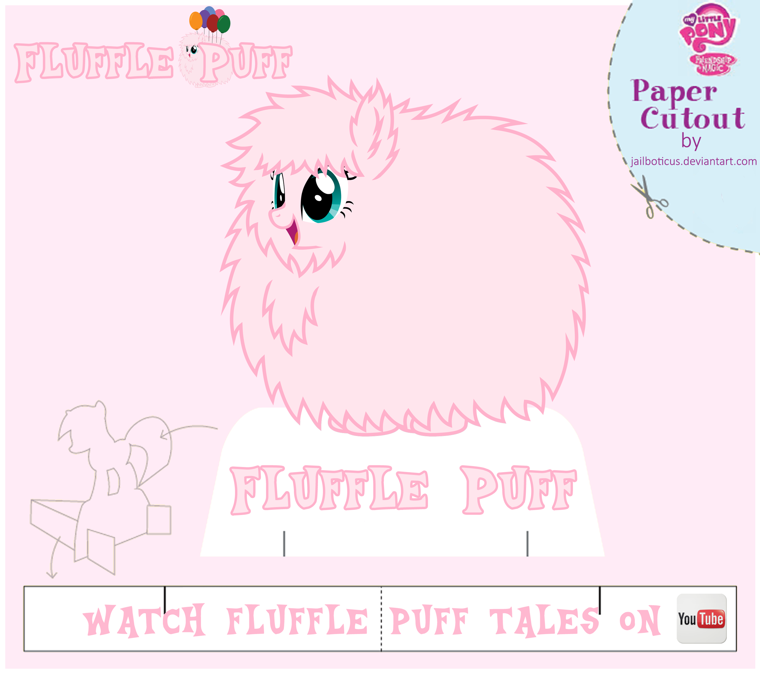 MLP Cut-Out Fluffle Puff by Jailboticus on DeviantArt