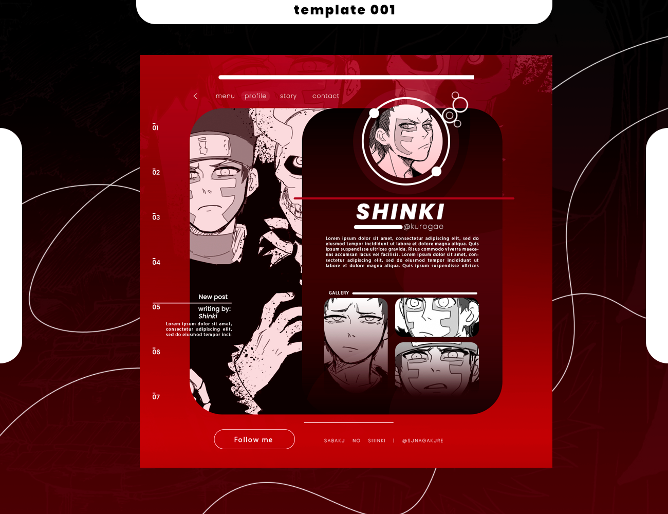 Template no.001 by Redrxccoon on DeviantArt