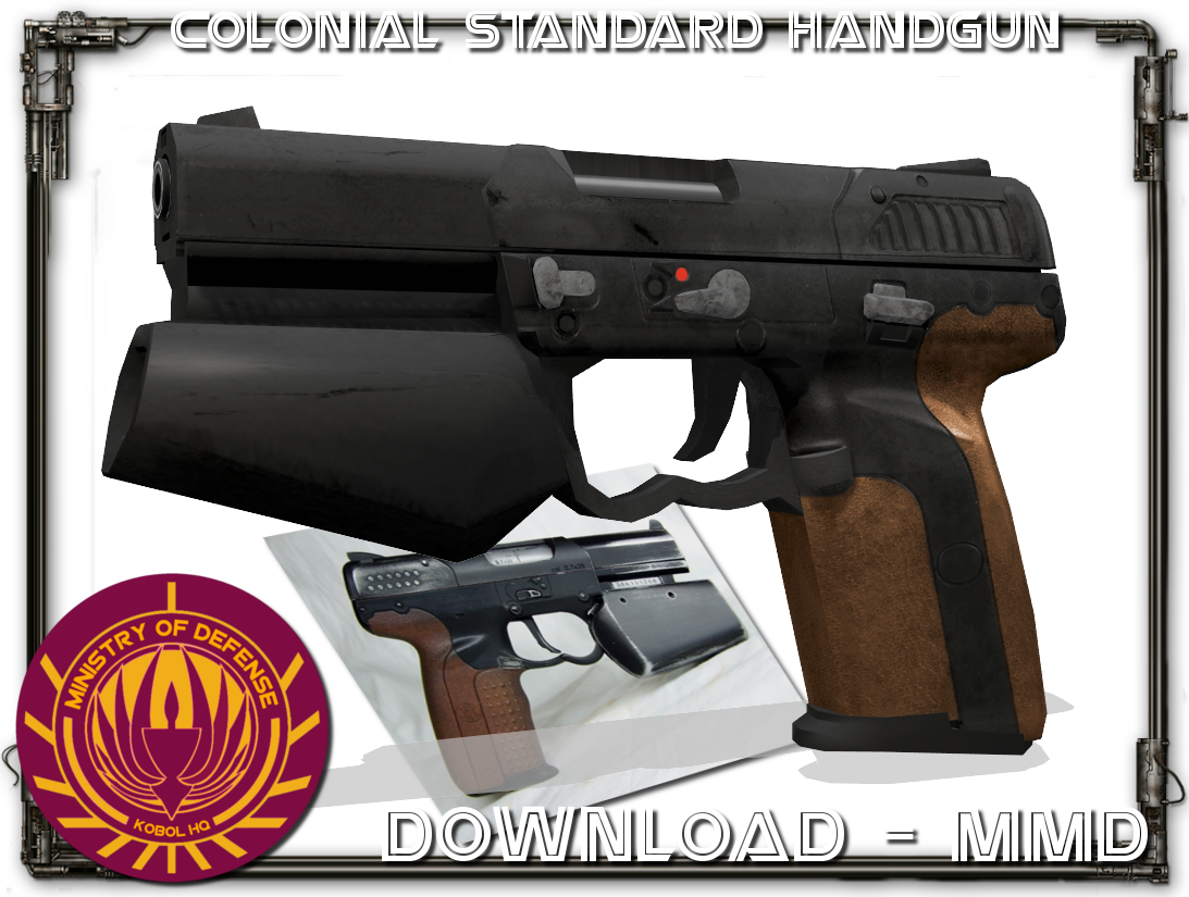 [MMD] BSG Colonial standard handgun DOWNLOAD by Riveda1972 on DeviantArt