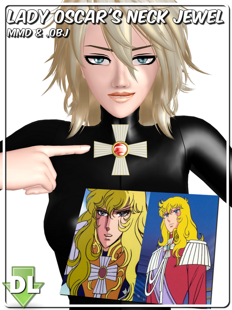 [MMD/OBJ] Lady Oscar's Neck Jewel DL by Riveda1972 on DeviantArt