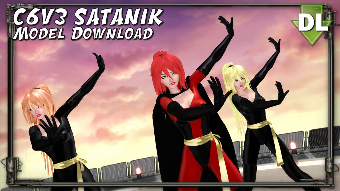 [MMD] C6V3 Satanik model DL (+ video) by Riveda1972 on DeviantArt