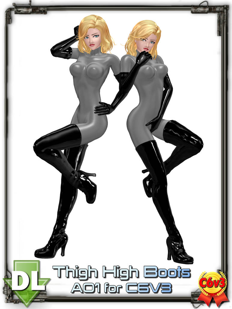 [MMD] Thigh High Boots A01 for C6V3 (DL) by Riveda1972 on DeviantArt