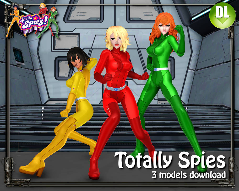 [MMD] C6V3 Totally Spies (3 Models download) by Riveda1972 on DeviantArt