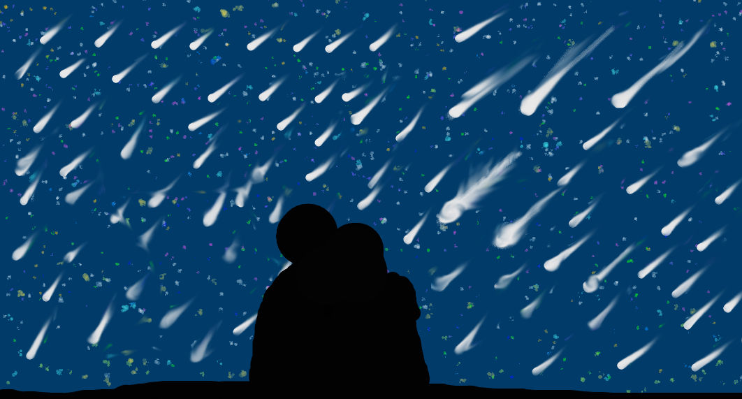 watching meteor shower by LJae-leigh on DeviantArt