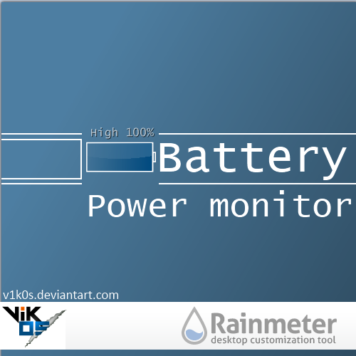Battery - Power Monitor (Rainmeter skin) by v1k0s on DeviantArt