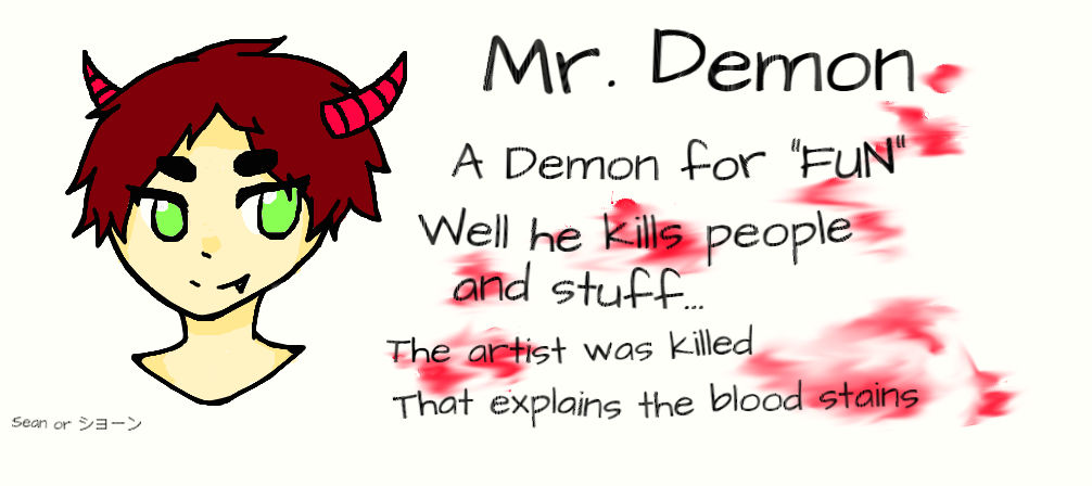(Mr.Demon) by MOONm00n2 on DeviantArt