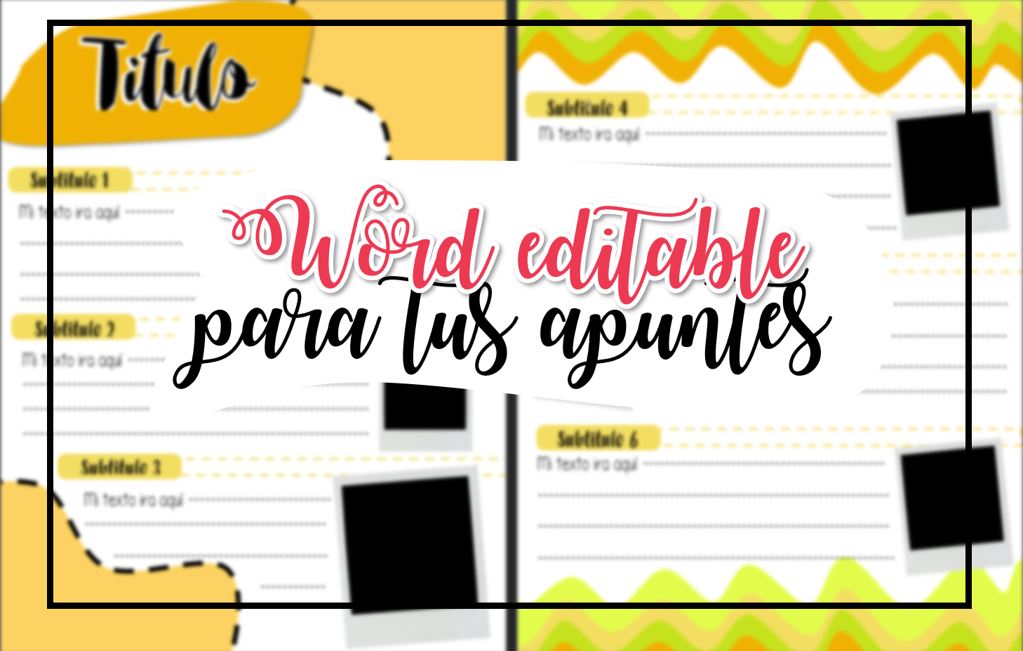 WORD EDITABLE PARA TUS APUNTES by EsmeraldaDA on DeviantArt