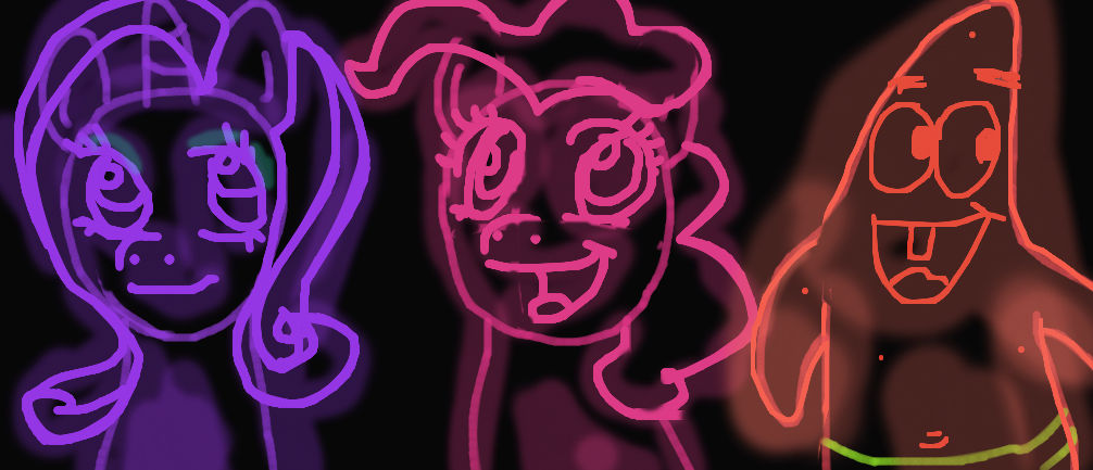 The Main Neon Trio by PinkiePieGummy101 on DeviantArt