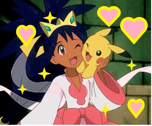 Champion Iris and Pikachu by BlueSableyeBryan on DeviantArt