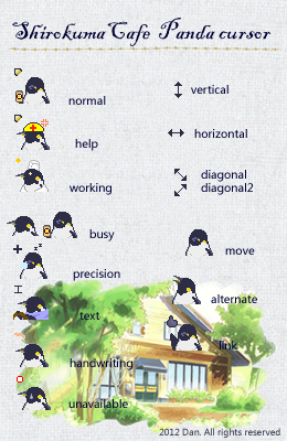 Shirokuma Cafe-penguin cursor set by ltxg13 on DeviantArt