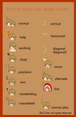 Kimi to Boku-Yuki Asaba cursor by ltxg13 on DeviantArt
