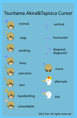 Tsuritama Akira and Tapioca Cursor by ltxg13 on DeviantArt
